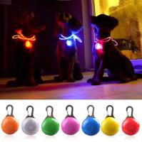 Quality Puppy LED Flashing Pet Collar Necklace Buckle Night Flashing Safety Lights For Dogs for sale