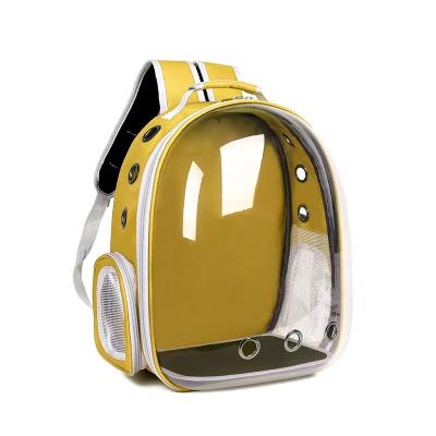 China Portable Space Capsule Pet Carrier Back Pack Breathable Clear Bubble Cat Backpack for sale