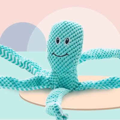 16 Inch Small Medium Stuffed Octopus Dog Toy Interactive Durable Dog Squeaky Toy