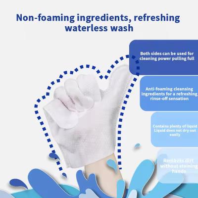 Portable Convenient Pet Cleaning Tools Non Woven Pet Wipe Gloves For Cats And
