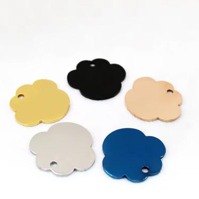 Blank Stainless Steel Dog Tags Engraved Dog Collar ID Tag Pendant Customized