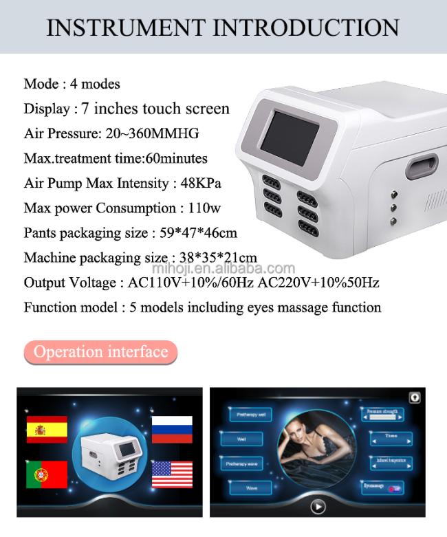 Massage machine in use
