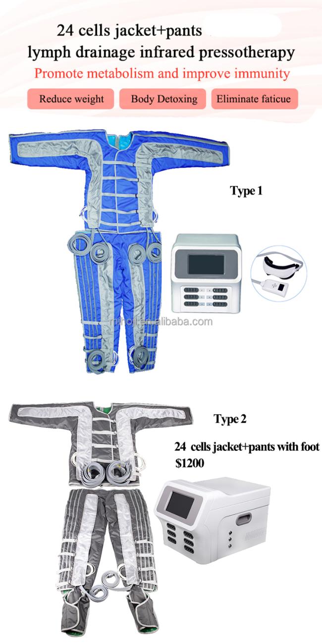 Lymphatic drainage machine front view