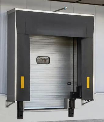 China Sistema de carga ajustable de PVC plástico de caucho de bajo mantenimiento Refugio de la puerta del muelle para facilitar la carga en venta