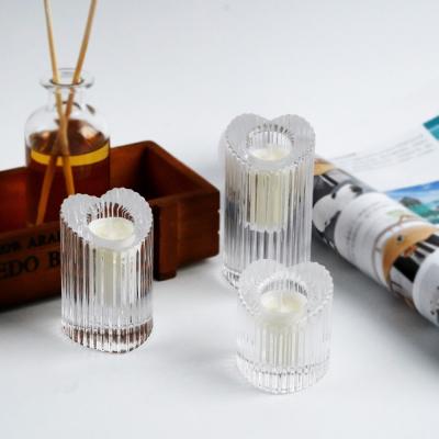 Κίνα Απλό διαφανές κεριών Scented κυματιστό σύνολο δώρων διασκορπιστών γυαλιού ρομαντικό προς πώληση