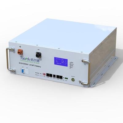 Cina 25.6V 200Ah LFP Base Station Battery Rack montato Corrente di scarica di picco 110A 1S in vendita