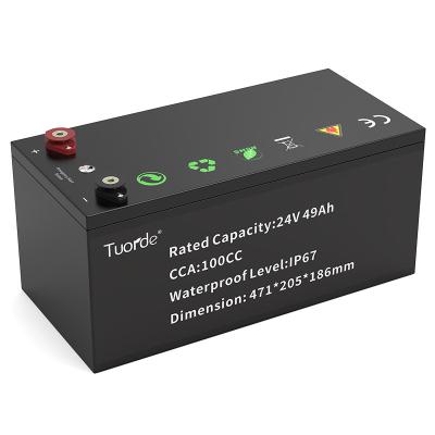 China LTO Low Temperature 24V 49AH Truck Starter Battery With 20000 Cycle Life for sale