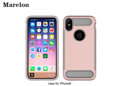 Cina Cassa del telefono della fibra TPU del carbonio/caso copertura posteriore del PC per la decorazione Iphone 8 in vendita