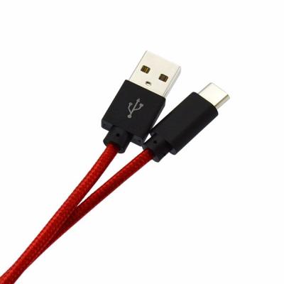 中国 USB 2.0の男性-編まれるナイロンを持つオスUSBのデータ ケーブル力の充電器にCをタイプして下さい 販売のため