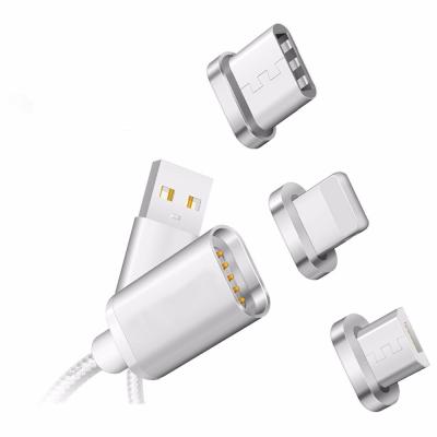 Cina 3 in 1 micro cavo di dati magnetico di USB, per il cavo del caricatore di iPhone in vendita