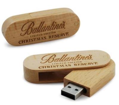 Cina Azionamento di legno del dispositivo di memoria del Usb della parte girevole, mini memory stick del Usb di 4Gb 16Gb una garanzia da 1 anno in vendita