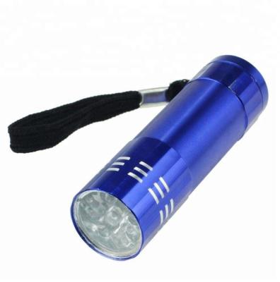 Cina Torcia di alluminio su misura lampada di campeggio 9 LED del LED della torcia elettrica all'aperto di emergenza mini in vendita