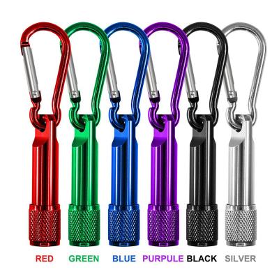 Cina Tipo materiale della batteria del fondo delle cellule del metallo di modo della torcia elettrica 1 di emergenza di Carabiner LED in vendita
