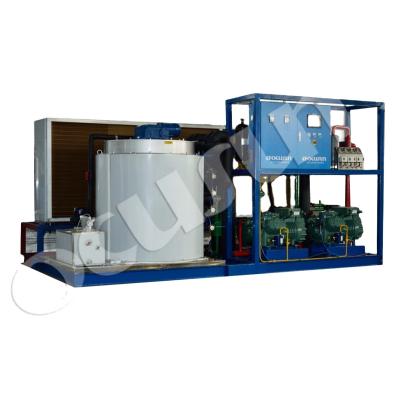 Cina Venduto direttamente da macchine per ghiaccio a fiocco da 10 T con sistema di raffreddamento A/W e tensione 380v/50hz/3p in vendita