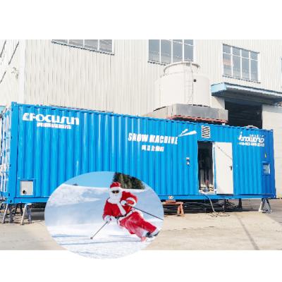 Cina Capacità di stoccaggio di ghiaccio 30 tonnellate Macchina per la fabbricazione di neve all'aperto per le feste e altre attività di sci in vendita