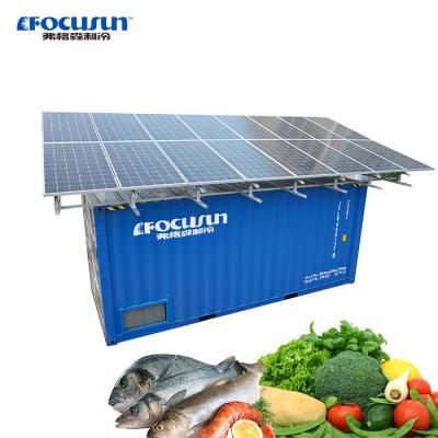 Cina Contenitore di energia solare Sala frigorifera di stoccaggio per prodotti alimentari freschi 20ft refrigerante R-22 R-404A in vendita