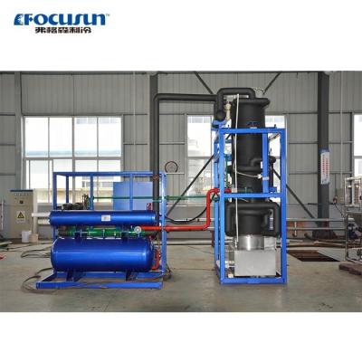 China 30kw Fornecimento de energia Máquina de tubos de gelo industrial para conservação de bebidas gourmet 8 toneladas à venda