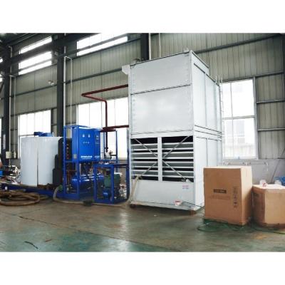 Cina Capacità di stoccaggio di ghiaccio di 180 kW Focusun 40 tonnellate/giorno Macchina per la produzione di fiocchi di acqua dolce in vendita