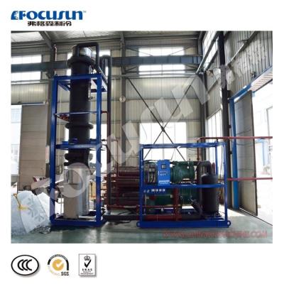 China Máquina de fabricação de gelo de tubo de 30 MT/24 horas com tensão de 220-480 V e compressor Bitzer / Bock à venda
