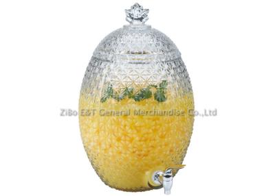 Cina erogatore di vetro della bevanda dell'ananas 10.3L, erogatore di vetro FDA/SGS/BV della bevanda del barattolo in vendita