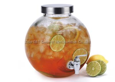 Cina 1,25 galloni della limonata di erogatore di vetro trasparente sano del barattolo, erogatore di vetro degli spremiagrumi in vendita