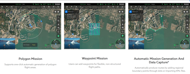 EVO Max 4T mission planning interface