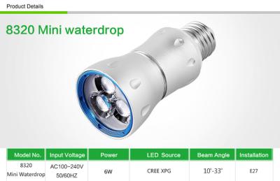 China Proyector 100Lm 6watt, accesorios llevados al aire libre del foco del alto brillo LED en venta