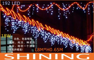 Cina 220v/110v 8*0.65m ha condotto la luce della tenda con il certificato 192L di SAA e di CE/ROHS in vendita