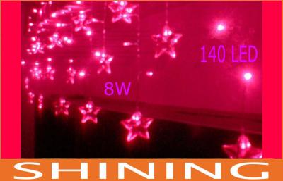 Cina Luci raccordabili esteriori della tenda di rosso LED, luce di festa del LED in vendita