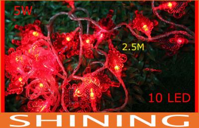 Cina Luce all'aperto rossa 2.5m della corda da 4,5 volt LED - 10m leggiadramente per la decorazione in vendita