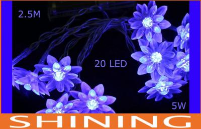 Cina Luci a pile della corda del cavo di gomma LED, luce blu della decorazione in vendita