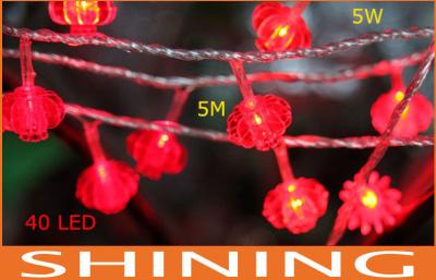 Cina Lampadina all'aperto colorata della luce 5 m. 40 della corda di 4.5v LED per illuminazione di festival in vendita