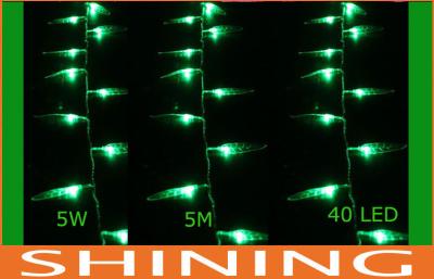 Cina Il verde 5m ha condotto la luce all'aperto della corda della batteria LED per la tenda con 40 lampadine in vendita