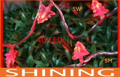 Cina Risparmio energetico elettrico all'aperto portatile di colore rosso 40bulbs della luce 5m della corda del LED in vendita