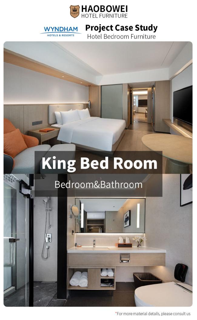 Wholesale 4 Star Hotel Furniture Standard King Bedroom Catalog Price Source Factory