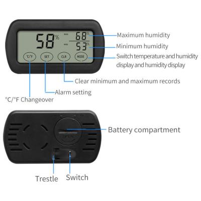 China DTH-115 Touchscreen Digital Thermometer Hygrometer Max Min Record and Alarm Function Temperature Humidity Meter for sale