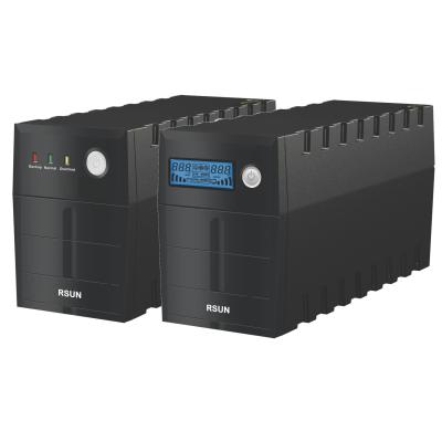 China 600VA 360W Line Interactive UPS LED LCD Modified Sine Wave UPS 12 Volt Mini UPS 230V for sale