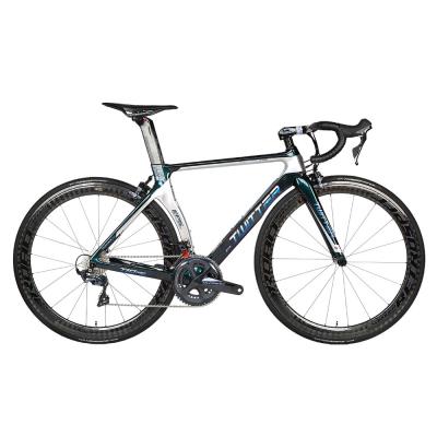중국 남자와 여자를 위한 EPS 탄소 섬유 도로 자전거 T10pro 홀로그램 색깔 SHIMANO UT R8000-22 속도 판매용