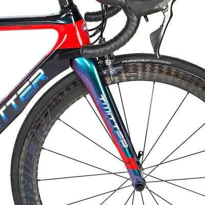 중국 남자와 여자를 위한 EPS 탄소 섬유 도로 자전거 T10pro 홀로그램 색깔 SHIMANO UT R8000-22 속도 판매용
