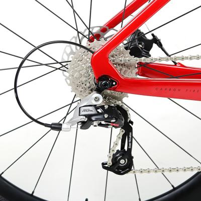 Κίνα Οδικό ποδήλατο Sram 22 ταχύτητα 52cm ινών άνθρακα φρένων δίσκων πλήμνη πλαισίων RS προς πώληση