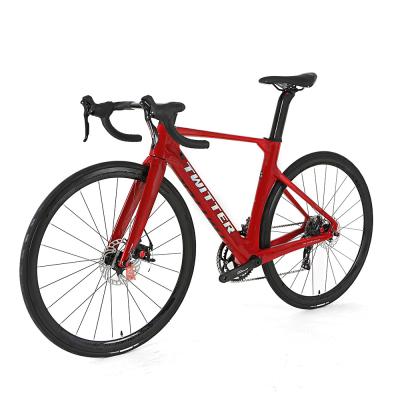 중국 축 원판 브레이크 자갈 자전거를 통한 트위터 R10 탄소 섬유 주행용 자전거 12x142mm 판매용