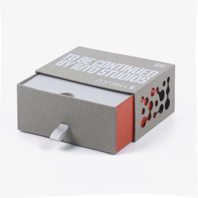 China Luxury Custom Eco Packaging Special Technology Electronic Products Design Rigid Rectangle Drawer Box Packaging Custom Boxes for sale