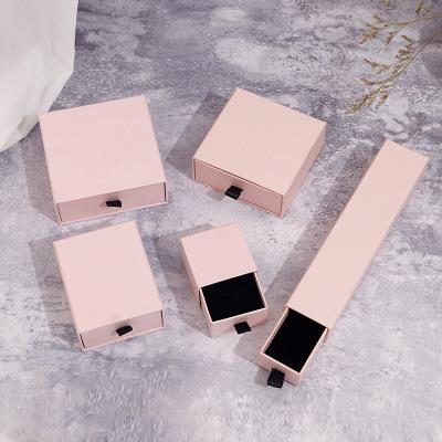 China Customized Luxury Thin Jewelry Boxes Colorful Cardboard Bracelet Gift Packaging Set Recycled Kraft Material Perfume Wedding for sale