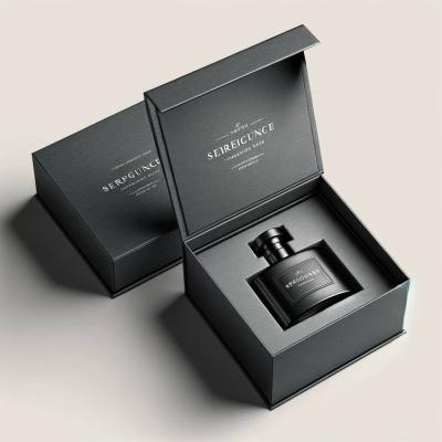 China Custom Logo Design Recyclable Premium Perfume Box Exquisite Book Shape Matt Lamination Unique Paper Cardboard Woman Essential for sale
