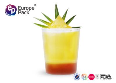 Cina vetri di colpo eliminabili di plastica di 6.3g 5ml 2OZ per i recipienti di plastica dei dessert in vendita