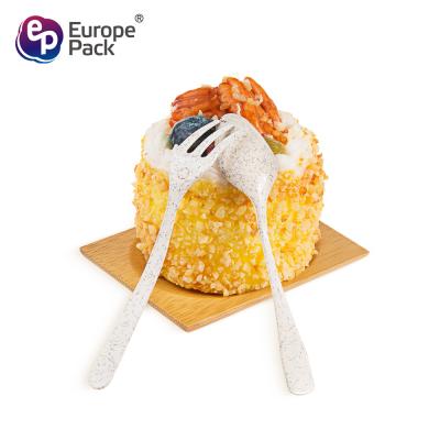 China New product ideas 2019 biodegradable disposable mini wheat straw cutlery for sale