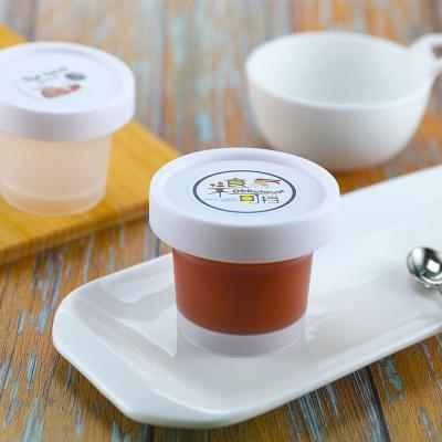 Cina 100ml Disposable Food Grade PP Plastic ice cream cup with lids yogurt pudding jelly mousse packaging box in vendita