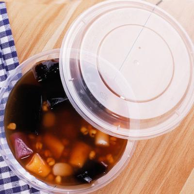Cina Disposable Clear Bento Food Noodles Container PP Plastic Microwave Safe Take Away Soup Bowsl With Lids in vendita