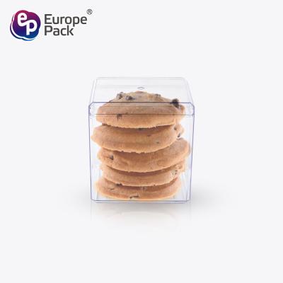 Cina Clear acrylic cube transparent plastic cookie candy box souvenir gift box in vendita