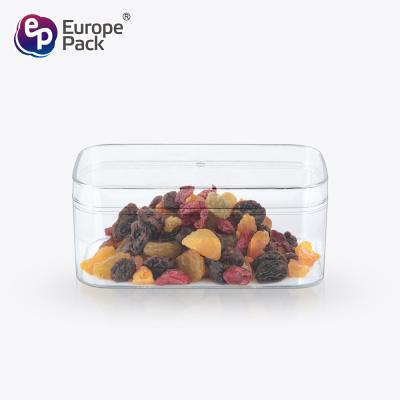 Cina Clear PS hard plastic fruit pudding cup Tiramisu dessert container for dessert shop in vendita